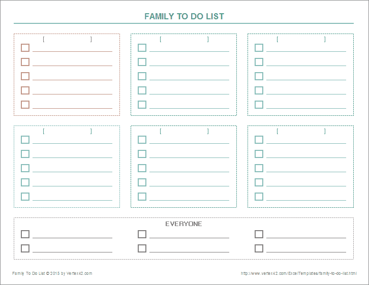 Family To Do List Family To Do List