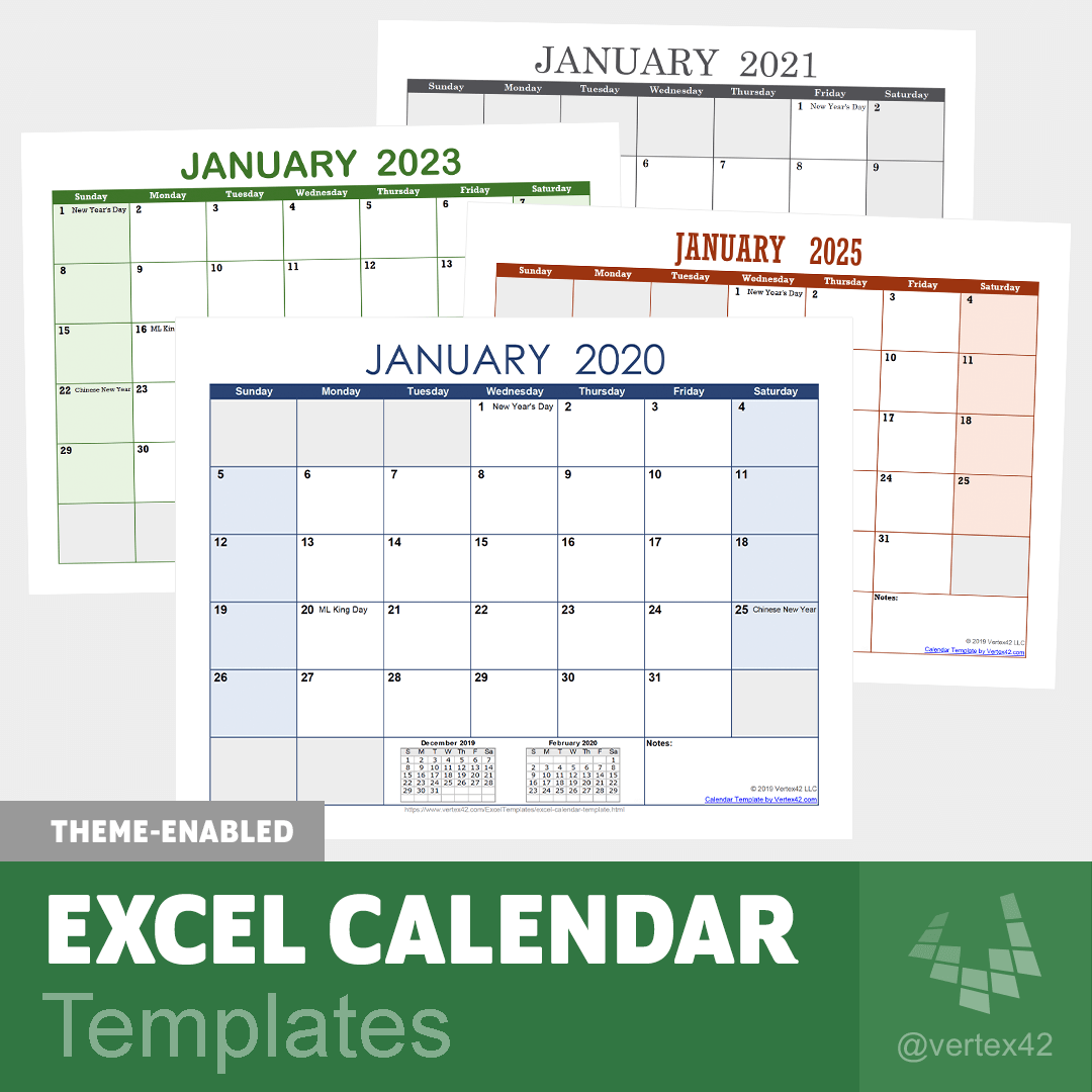 Templates For Calendars