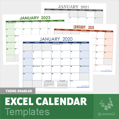 Excel Calendar Template for 2024 and Beyond