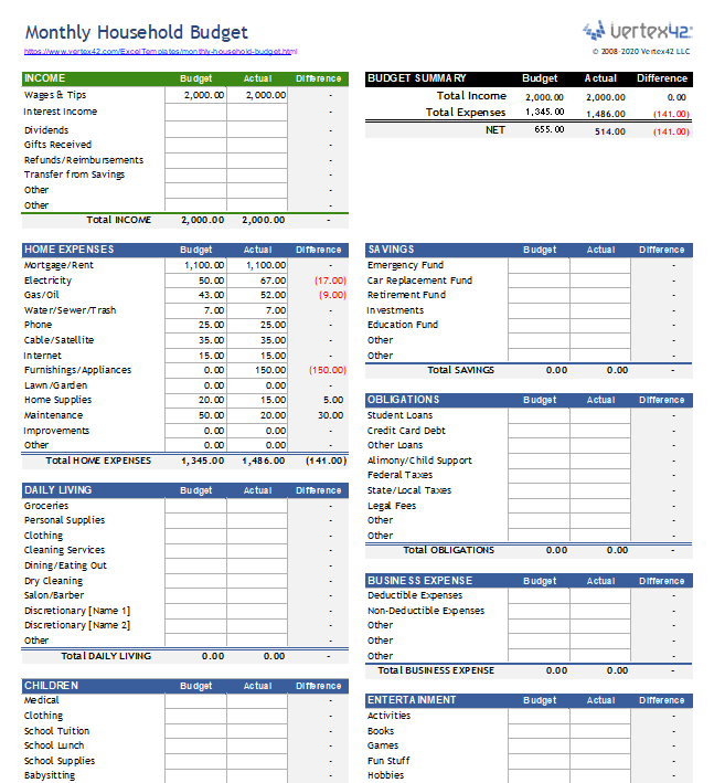  Download 47 21 Printable Household Budget Template Excel Pics GIF