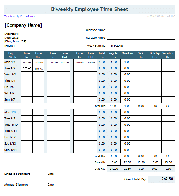 Outrageous Fortnightly Timesheet Template Excel Lesson Plan