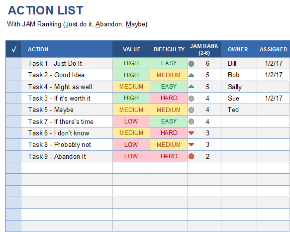 Action Log Template Excel Free PRINTABLE TEMPLATES