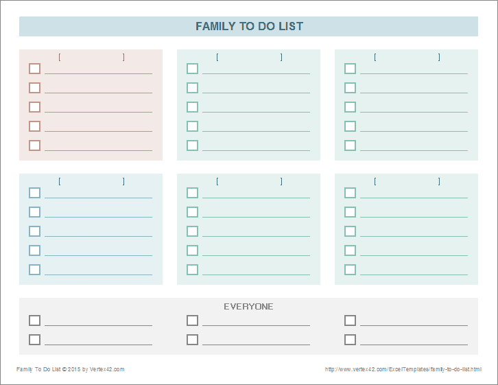 Family To Do List Family To Do List
