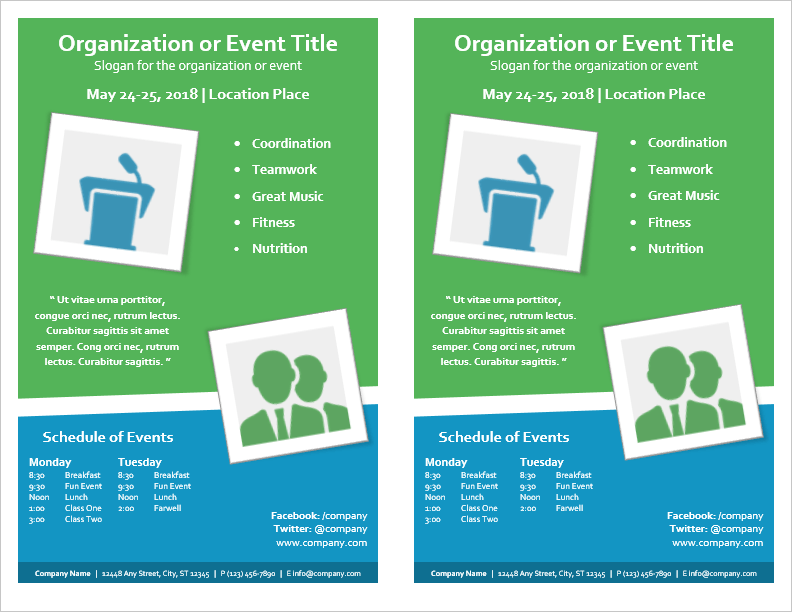 2 Page Flyer Template