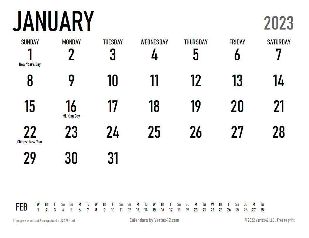 2023 Calendar Templates And Images
