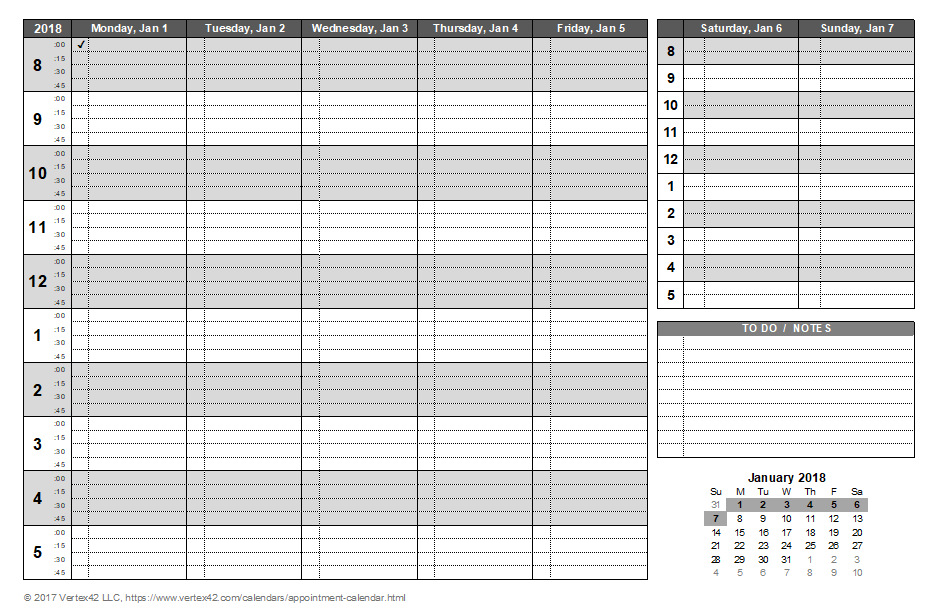 Appointment Calendar Templates